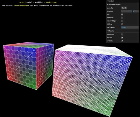 buffergeometry triangles subdivision questions three js forum