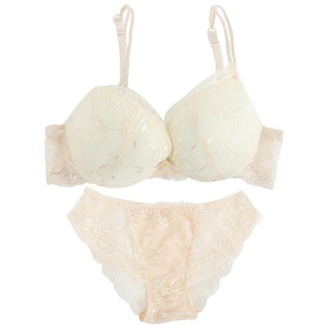 Women Underwear Satin Lace Embroidery Bra Sets With Panties