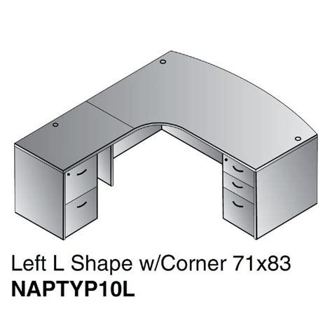 left l shape w curved corner 71x83