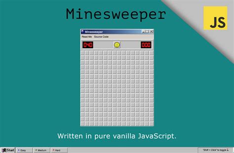 minesweeper made with vanilla javascript html and css — nick arocho