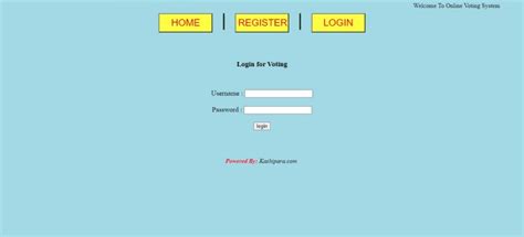 free download online voting system project in php with