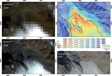 The Comparison Of The Landsat 8 Sentinel 2 And Lidar Images