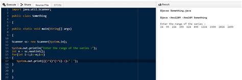 write the program in java to display the first ten terms of the