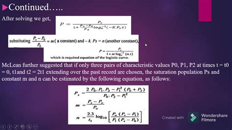 Environmental Engineering Population Forecasting Logistic Curve