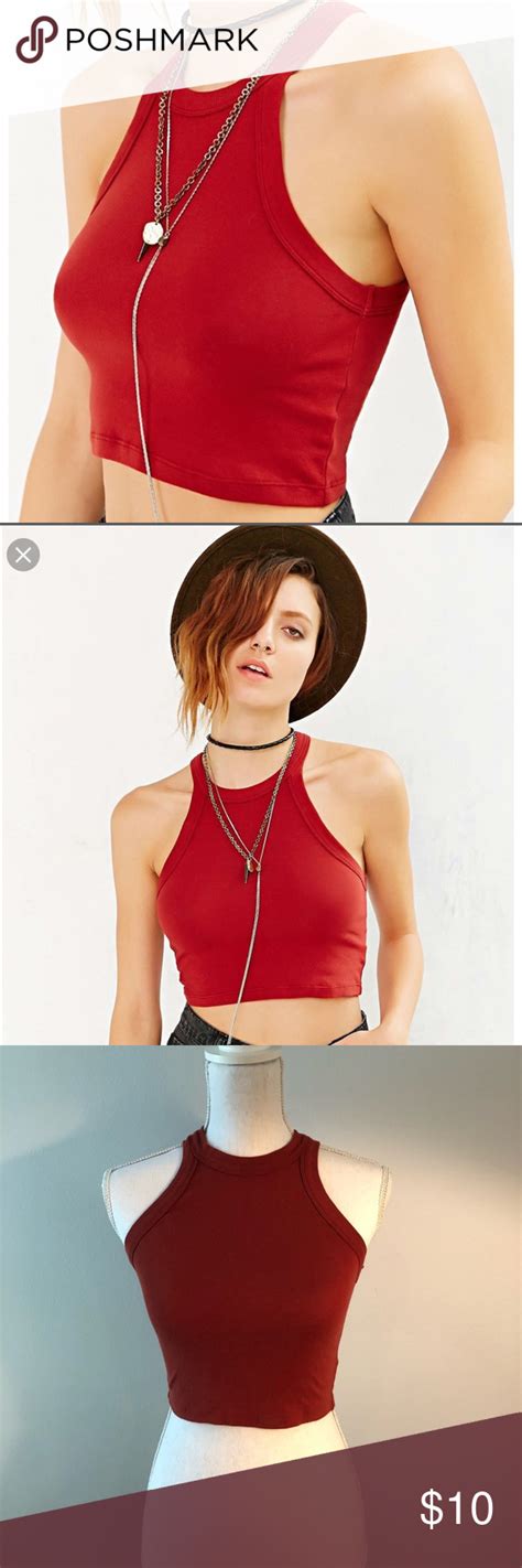Uo Truly Madly Deeply Halter Crop Top