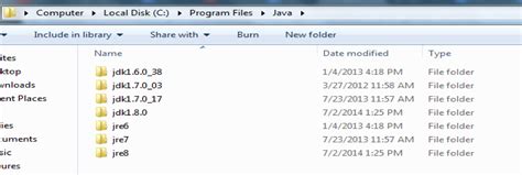 java java version et javac version montrant différentes versions
