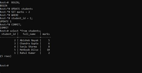 postgresql begin geeksforgeeks