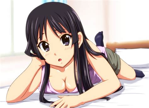 Wallpaper Illustration Anime Artwork Cartoon Black Hair Cleavage