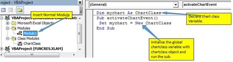 embedded chart events using vba in excel