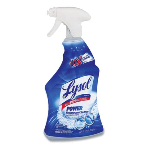 Lysol Power Bathroom Cleaner 22 Oz Spray Bottle 6pk