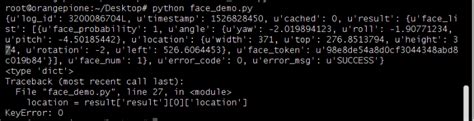 python人脸检测 keyerror 0