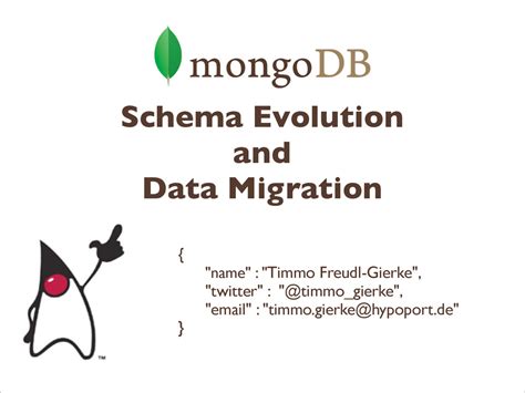 mongodb schema evolution and data migration speaker deck