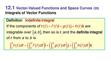 ppt vector valued functions and motion in space powerpoint