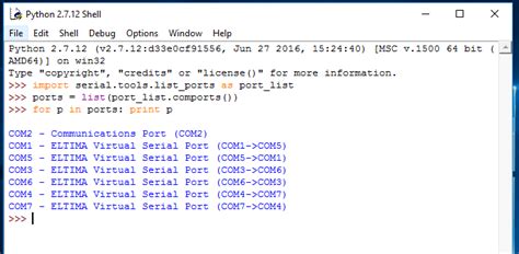 serial communication using python embedded laboratory