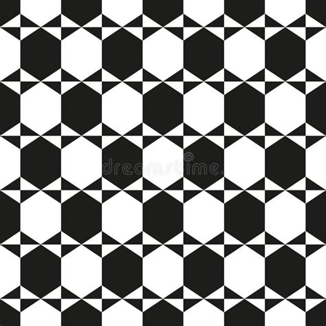 Seamless Hexagonal Mesh Abstract Geometric Pattern Background Stock