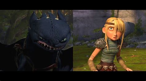 How To Train Your Dragon Astrid Meets Toothless Youtube