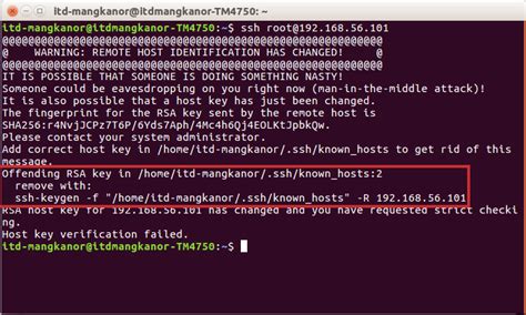 unix enthusiast linux how to solve host key verification failed on linux