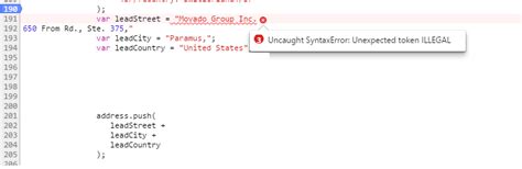 javascript remove newline characters from address merge field