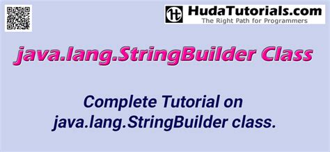 java lang stringbuilder class stringbuilder in java