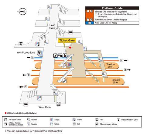 Maps Of Station Layouts Central Japan Railway Company