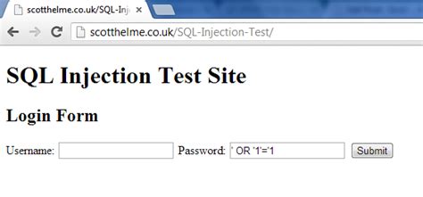 sql injection the basics