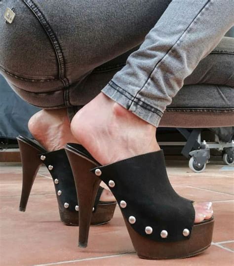 Elegante High Heel Pantoletten