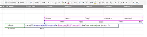 sumif contains certain text use find — smartsheet community