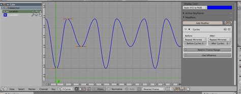 show animation curve loops like in unity animation and rigging