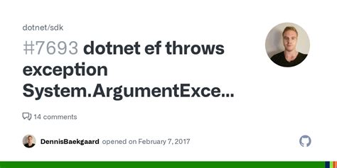 dotnet ef throws exception system argumentexception illegal characters