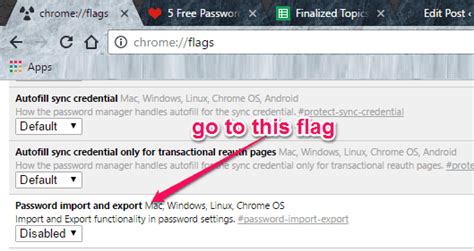 how to export chrome passwords to csv import password in chrome