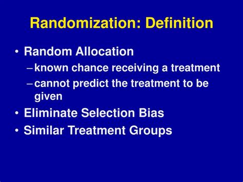 Ppt Issues In Randomization Powerpoint Presentation Free Download