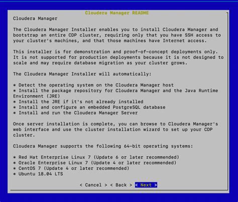 run the cloudera manager server installer