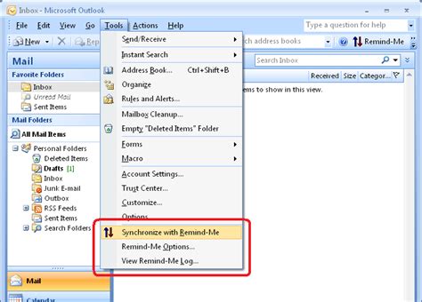 Remind Me With Outlook Conduit ~ Jsoftware