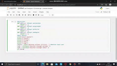 membuat kalkulator python jawaban soal