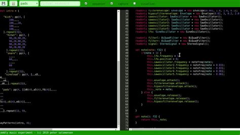 live edit and compile of webassembly synthesizer in browser youtube