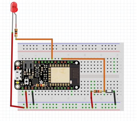 arduino adafruit feather huzzah esp8266 pull up resistor using arduino ide