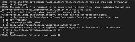 problem installing python snappy on a mac python step forum