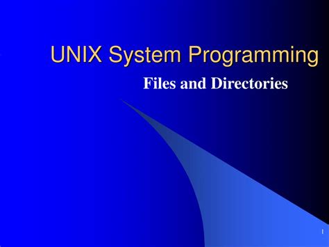 ppt unix system programming powerpoint presentation free download