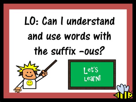 suffix ous teaching resources