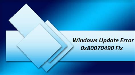 5 quick tricks to fix windows 10 update error 0x80070490