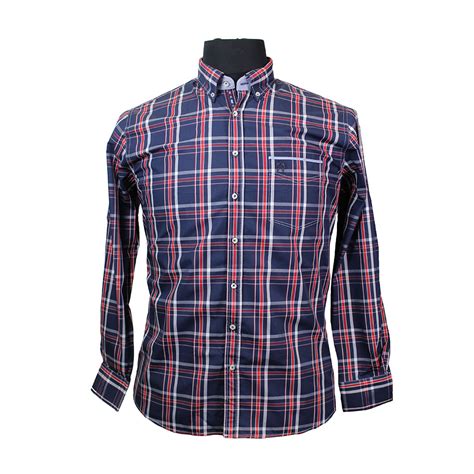 Campione 1707039 Pure Cotton Multi Check Buttondown Collar Shirt