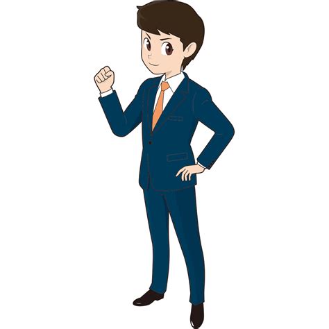 ガッツポーズする若い男性ビジネスマン Sozaido