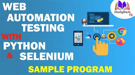 sample program web automation testing with selenium and python