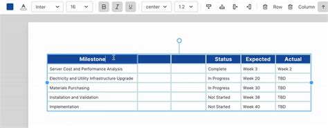 add accessible header rows and columns to a table venngage knowledge base