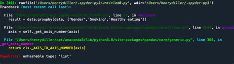python i am having a problem with pandas trying to make a table