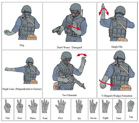 tactical hand signals