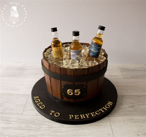 Aged To Perfection Whisky Barrel Cake For A 65th Birthday Celebration