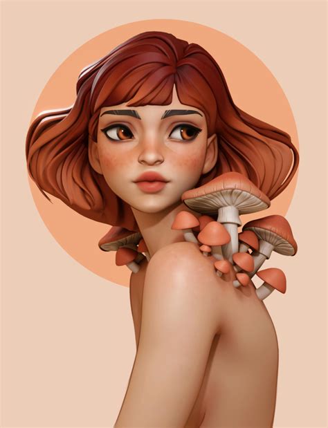 Artstation Mushrooms Character Modeling 3d Character Character