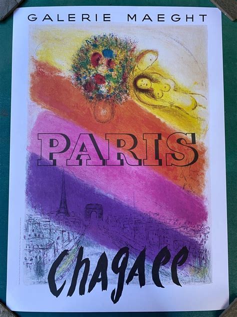 Original 2021 Marc Chagall Exhibition Poster Galerie Maeght Ebay