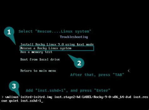 How To Enable Ssh Service In Rescue Mode On Centos Rockylinux Almalinux